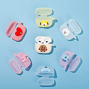BT21 Case Compatible with Apple AirPods 3rd Generation Case, Translucent Gen Jelly Case with Compatible with AirPods 3 Case, Wireless Charging [Official Merchandise] [7FLAVORS] (TATA)