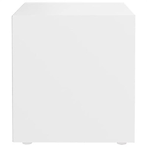 Homvdxl Cube Storage Organizer with Open Storage, Modern TV Stand Sideboard Stackable Bookshelf Bedside Cabinet Table for Living Room Bedroom, White