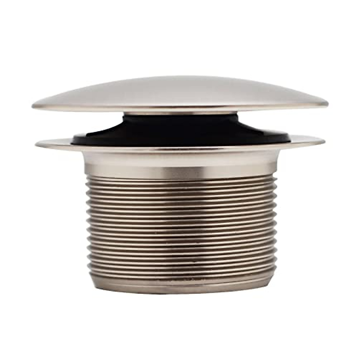 Westbrass D398R-07 1-1/2" NPSM Coarse Thread Mushroom Tip-Toe Bathtub Stopper Bath Drain, 1-Pack, Satin Nickel