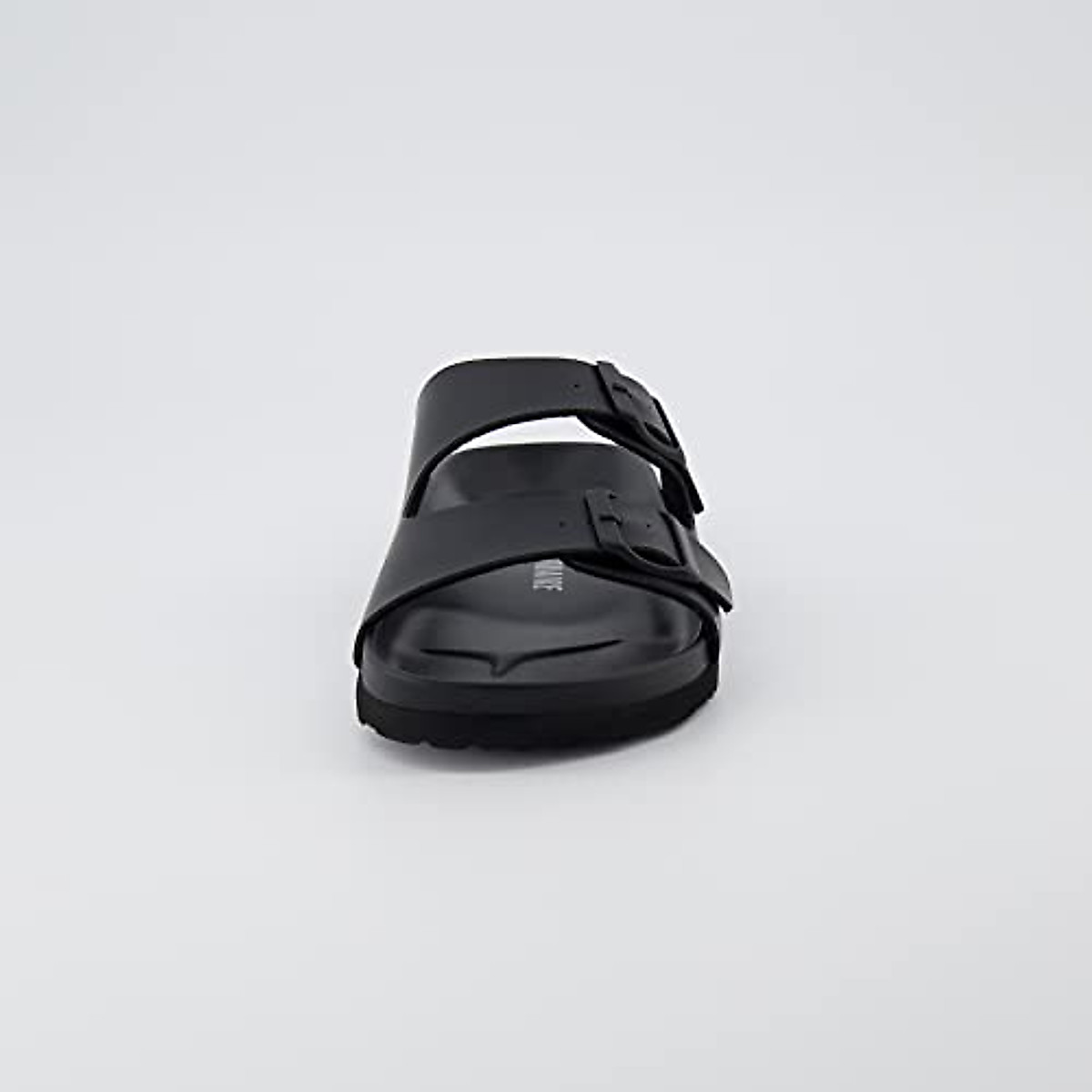 CUSHIONAIRE Women's Lindy soft footbed Sandal with +Comfort, Black 8.5