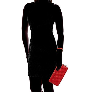 Vera Bradley Carryall RFID Accordion Wristlet, Leather, Cardinal Red