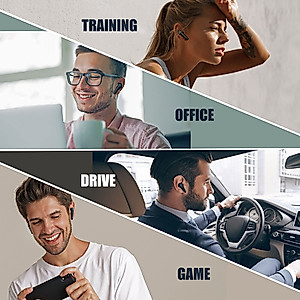 comiso Wireless Earbuds, Gaming Earphones Ultra-Low Latency HI-FI Stereo Sound Bluetooth in-Ear Headphone with Microphone Clear Call 30H Playtime for Workout Running Game Mode