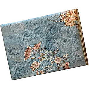 LUOZZY Cloth Book Cover Adjustable Notebook Cover A6 Cloth Book Sleeve Flower Print Washable Book Protector