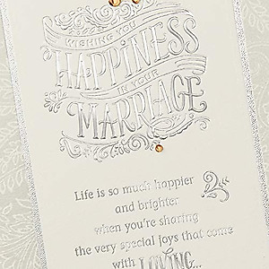 Hallmark Wedding Card, Bridal Shower Card (Wishing You Happiness in Your Marriage)