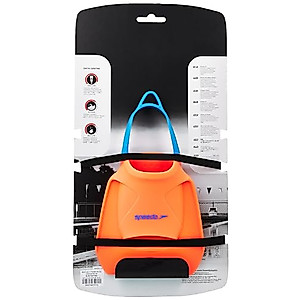 Speedo Unisex's Biofuse Fitness Fin, Fluro Tangerine/Pool Blue/Blue Flame, S
