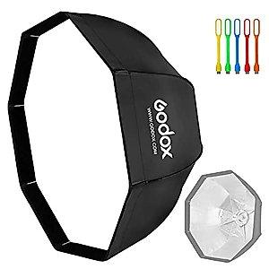 Godox 47" 120cm Octagon Softbox Kit, Octa Foldable Umbrella Softbox, SB-UE Portable Octabox with Bowens Mount Speedring and Carrying Bag for Studio Flash Monolight, Portrait and Product Photography