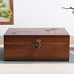Cabilock Wood Sewing Storage Basket Knitting Crochet Embroidery Art Supplies Organizer Household Travel Sewing Repair Accessories Box for DIY Beginner Camper Without Accessories