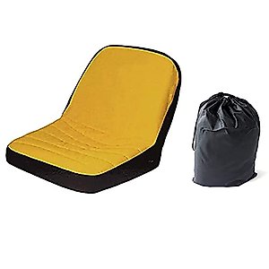 Virtionz Riding Lawn Mower Seat Cover (Medium) LP92324 Fits John Deere Mower Tractor & Gator Seats up to 15" High(Four Convenient Pockets)