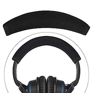 Linkidea Headband Cover, Fit for Bose QuietComfort QC35, QC25, QC15 Headphones Replacement Headband Protector/QC 35, QC 25, QC 15, Headband Cushion Pad Repair Parts/Easy DIY Installation (Black)