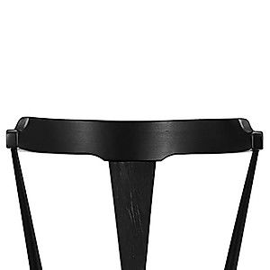 POLY & BARK Enzo Dining Chair,Oak, Black