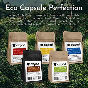 OzPod Chai Tea Capsules for Nespresso, Premium Pods, 100% Compostable and Biodegradable from Australia, Compatible with Nespresso Original, 15 Single Serve Cups, Fair Trade