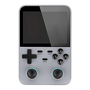 EQUITARE D007 Handheld Game Console Support Linux, Built in 10000+ Classic Games, 3.5 Inch IPS Screen Handheld Console with 3D Joystick, WiFi Retro Handheld Game Console Support TF Card(Silver)