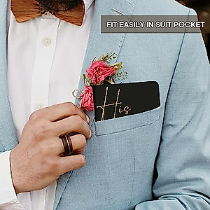 Taja Vow Books His and Hers, Wedding Vow Books with Gold Foil Lettering, Perfect Wedding Ceremony Essential for Wedding Stuff - Timeless Elegance