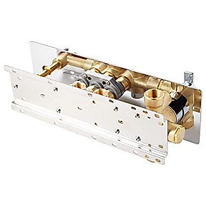 Signature Hardware 948008 Hollyn Thermostatic Shower System with 6-1/2" Rainfall Shower Head and Hand Shower- Rough In Included