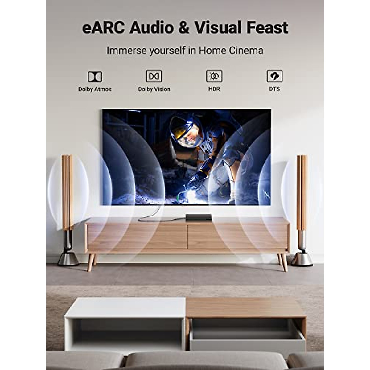 UGREEN HDMI Coupler 2 Pack, 8K@60Hz HDMI Female to Female Adapter HDMI 2.1 Connector 3D 4K@120Hz Extender Compatible with HDTV Roku Stick Chromecast HDMI Cable Laptop PC, Grey