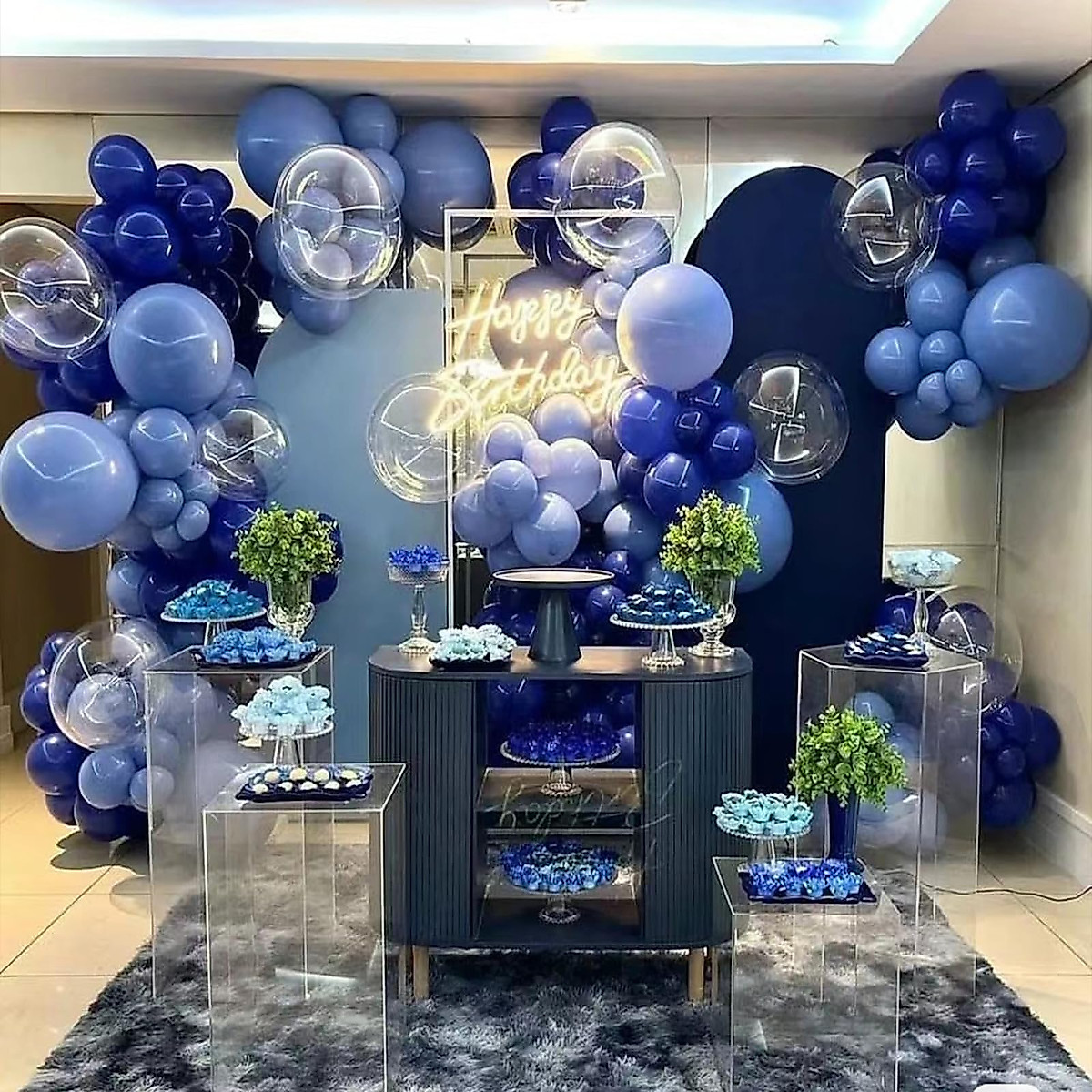 Nobledecor Silver White Party Decoration Balloons Kit, 12inch 60 Pcs Metallic Latex Silver Balloons Silver Confetti Balloons for Birthday Wedding Party Baby Shower Birthday Graduation Decoration Supplies