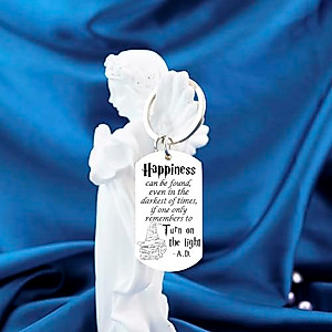 ichrati Magic Movie Gifts Valentines Keychain Merchandise Personalized Keychains Wizardry Gift for Daughter Teen Girls Trendy Stuff Inspirational Gift for Women A.D. Quotes key Chain Keepsakes