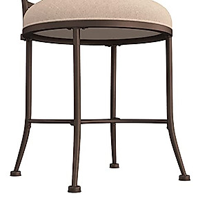 Hillsdale Furniture Hillsdale Christina Vanity Stool, Bronze