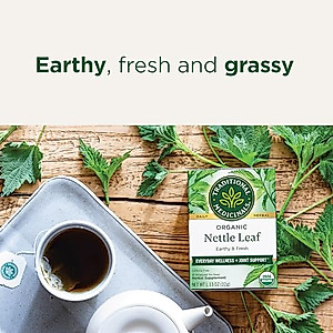 Traditional Medicinals Organic Nettle Leaf Herbal Tea, Supports Joint Health & Overall Wellness, (Pack of 1) - 16 Tea Bags