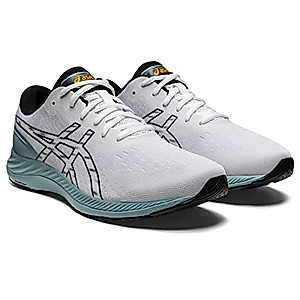 ASICS Men's Gel-Excite 9 Running Shoes, 13, White/Black/Light Blue