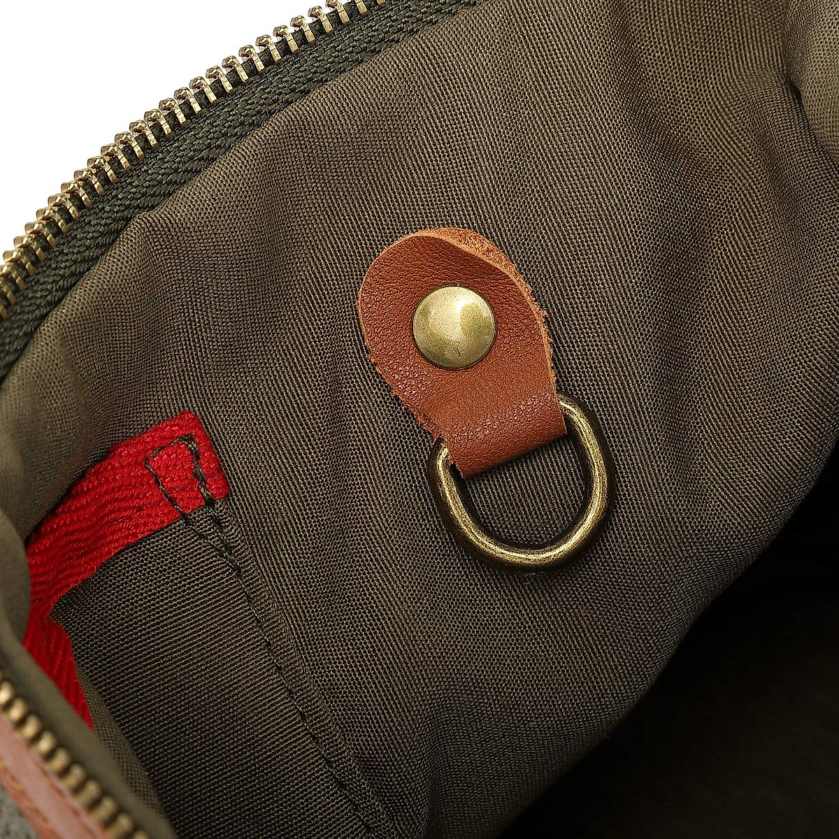 TSD Brand Pine Hill Canvas Bucket Bag (Olive)