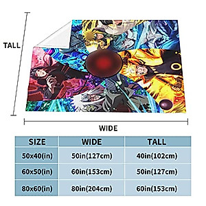 QRFQZCH Anime Throw Blanket Cartoon Flannel Bed Throw Blankets Bedding Warm Bed Blanket Sofa Blanket Home Decor Air-Conditioning Blanket - 4 60"X 50"