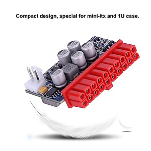 ASHATA 12V ATX Power Supply,90W DC-ATX Power Supply DC Input 20 Pin Power Module for Mini & HTPC Computer POS Machine