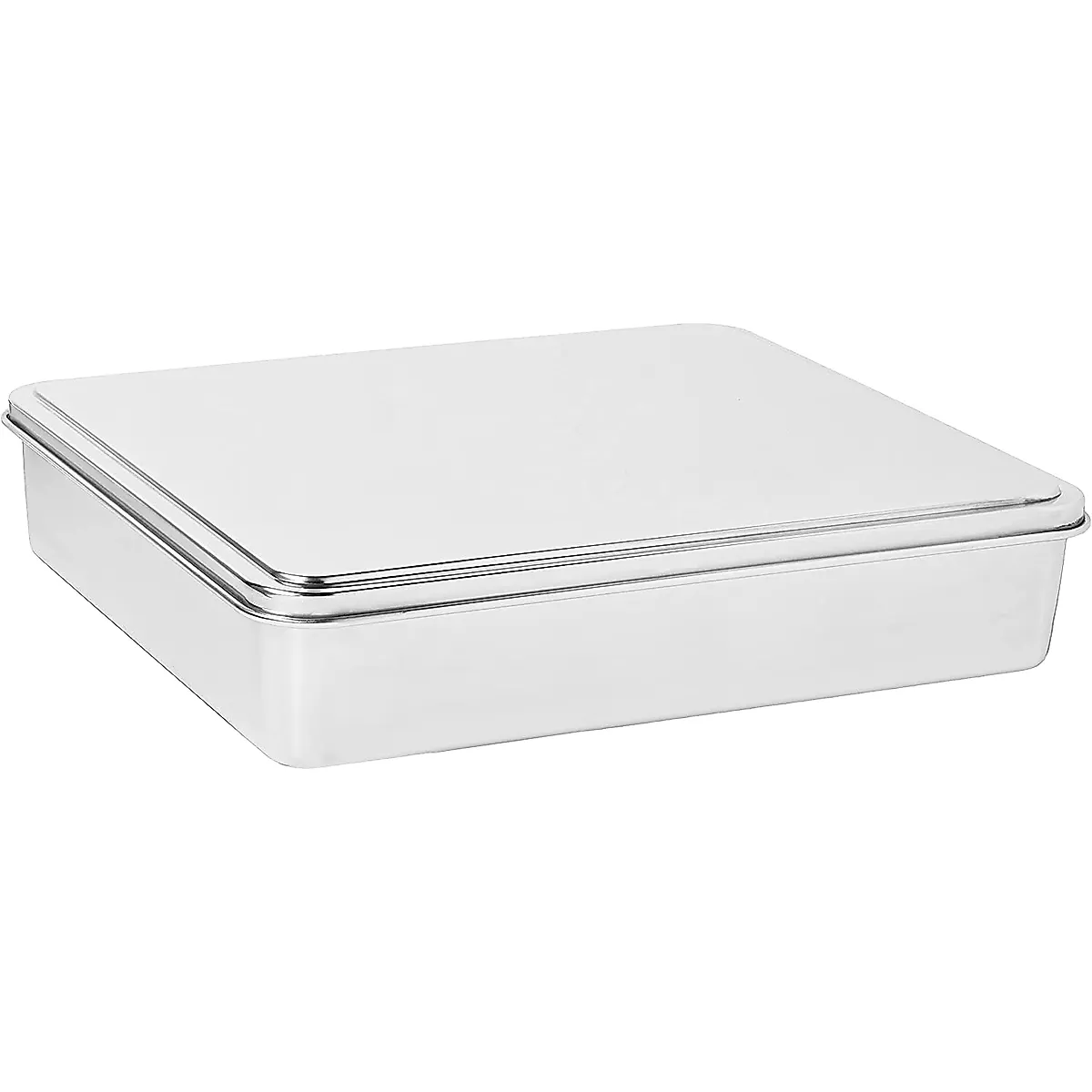 YBM HOME Stainless Steel Covered Cake Pan, Bakeware with Lid, 2401 (1, Small)