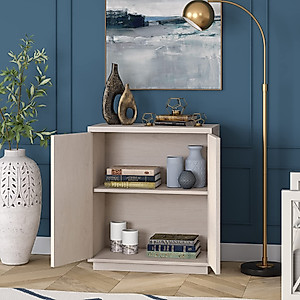 Henn&Hart Alston Accent Cabinet, 28" Wide, Alder White