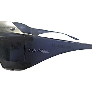 Solar Shield Fits-Over SS Polycarbonate II Smoke Sunglasses