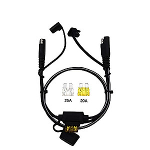 SCCKE 2FT 14AWG SAE to SAE Extension Cable Quick Disconnect Wire Harness SAE Connector/SAE TO SAE Heavy Duty Extension Cable