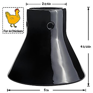 BONPAZ 2Pack Ceramic Beer Can Chicken Holder for Grill, Upright Chicken Roaster Rack, Grilling Accessories - Chicken Throne for Smokers, Non-Stick Beer Butt Chicken Stand, Kamado Joe BBQ Accessories