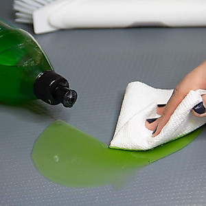 Grand Fusion Under Sink Shelf Guard, 48 inch x 24 inch Durable Shelf Liner Protects from Spills - Set of Four (4)