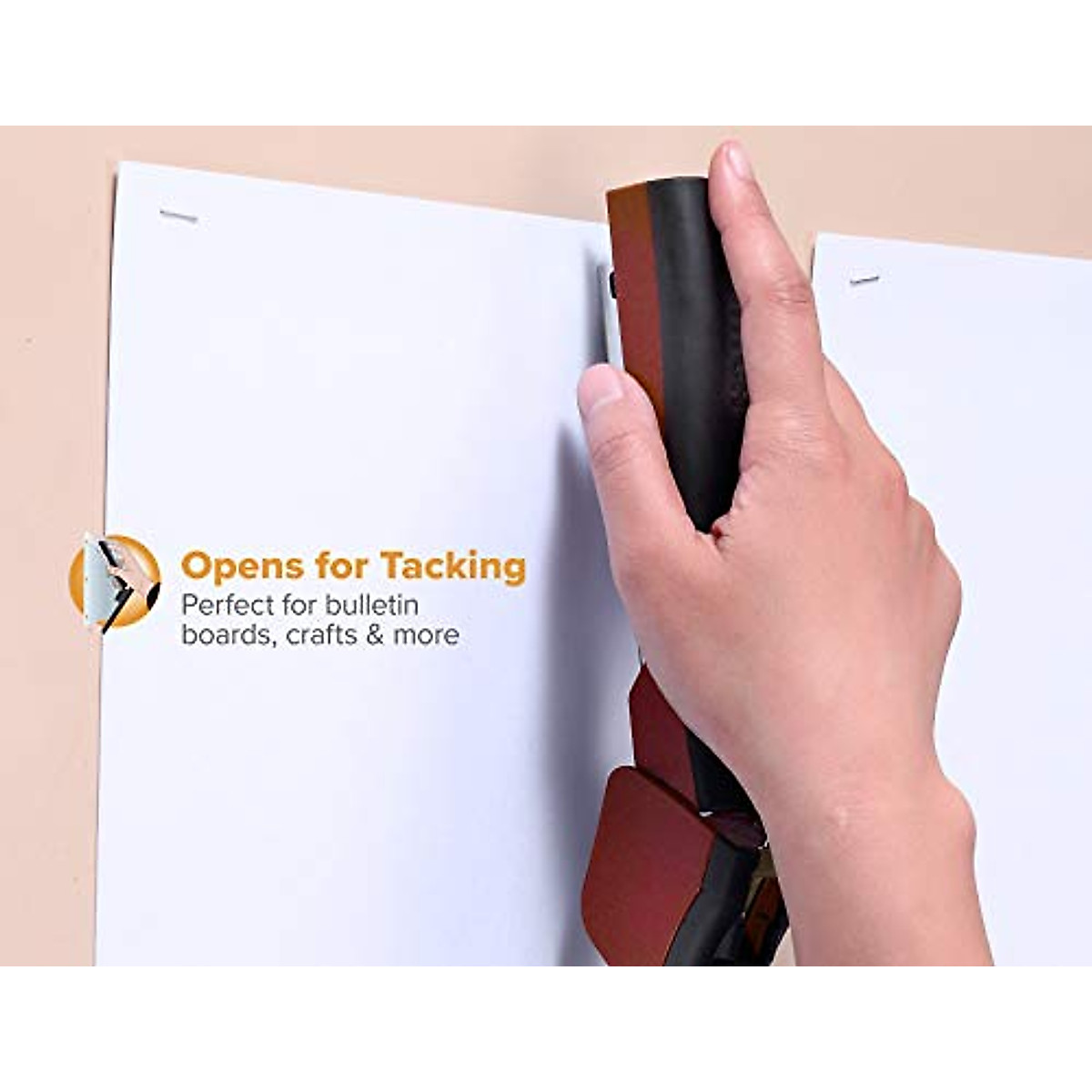 Bostitch Office Dynamo Stand-Up Stapler with Built-in Pencil Sharpener, Staple Remover and Staple Storage (B696R-MAG)