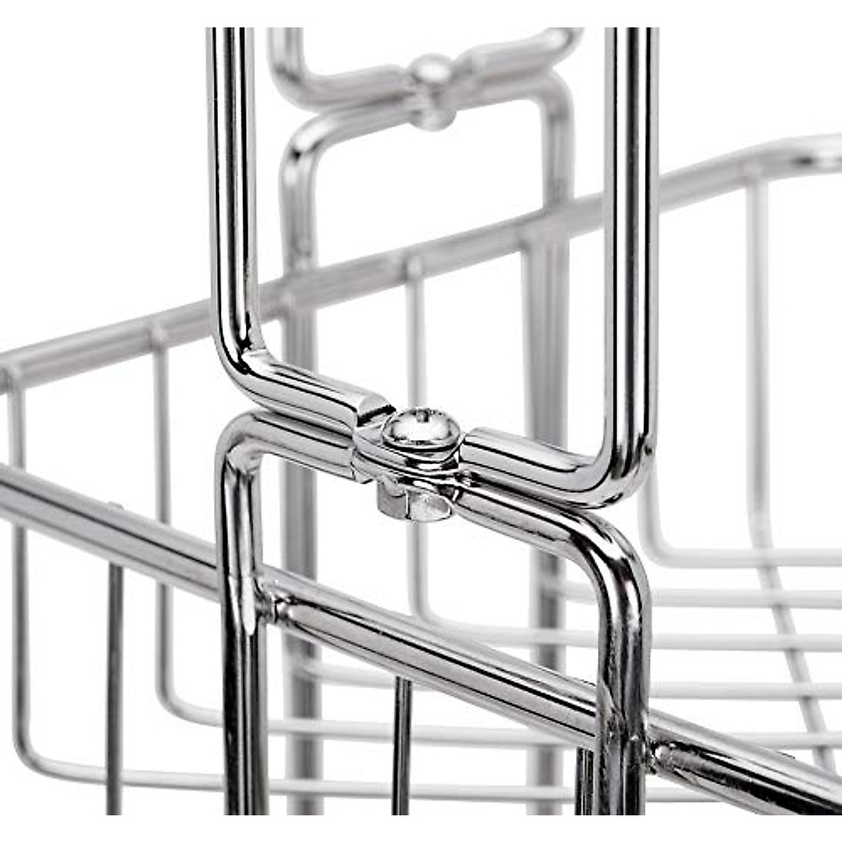 ToiletTree Products Rust Proof Stainless Steel Shower Floor Caddy, 3 Tiers (Assembly Required - Screwdriver Included) (Collapsible)