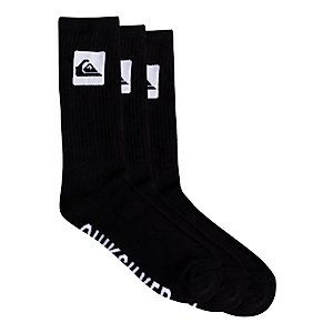 Quiksilver 3 Crew Pack Socks One Size Black