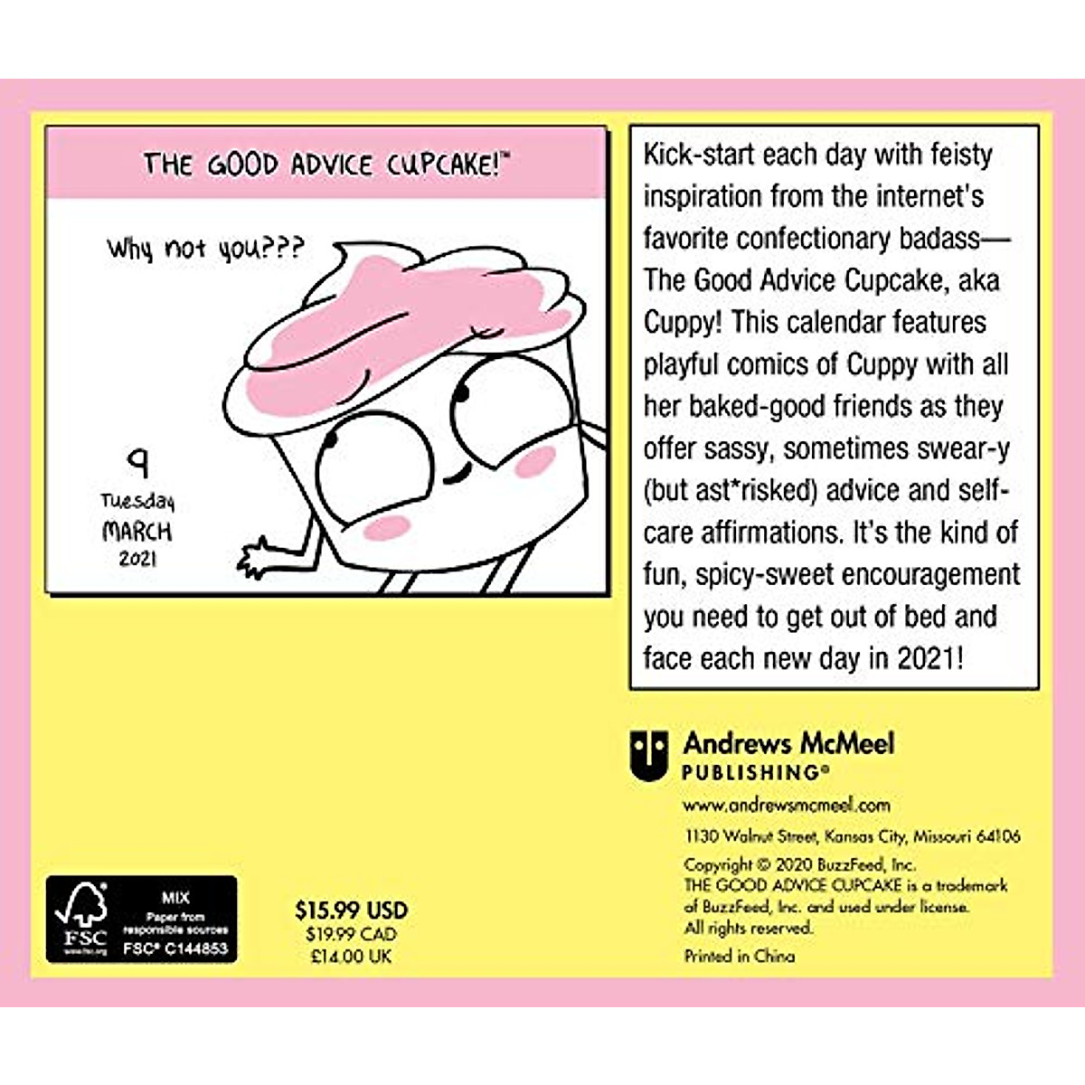 The Good Advice Cupcake 2021 Day-to-Day Calendar: Get Out of Bed You Sexy B*tch!