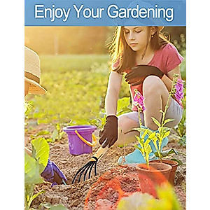 15" Gardeners Claw Rake | Military Grade Steel 6 Tines and Prime Wood Japanese Ninja Claw Garden Rake or Cultivator for Perfect Pulverized and Aerated Soil, Ergonomic Wooden Handle for Firm Grip