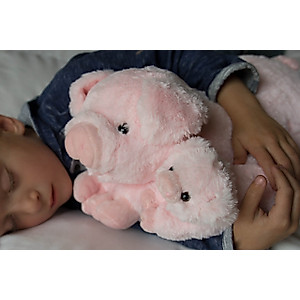 Mother & Baby Stuffed Pig Plush Toy Set | Super Soft Pig Stuffed Animal | Cute Plushies for Kids’ Bedroom | 17" Stuffed Animals for Girls & Boys | Farm Animal Toys by Exceptional Home