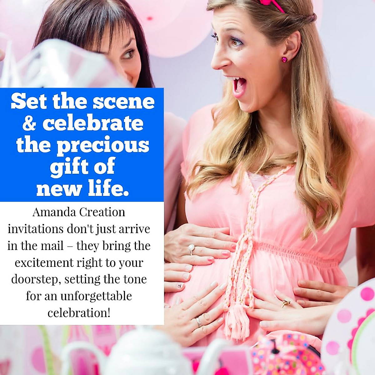 Outer Space Planets Themed Baby Sprinkle Baby Shower Invitations for Boys, 20 5x7 Fill In Cards with Twenty White Envelopes by AmandaCreation