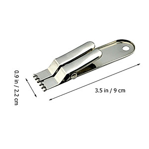 BESPORTBLE Maggots Catching Tools 6Pcs Stainless Steel Hook Clips Worm Catching Clamp Fishing Bait Clips Baits Catcher