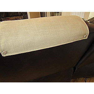 Headrest cover for furniture slipcovers headrest cover for recliner furniture protectors Home sofas loveseats theater chairs office chairs recliners RV's Housewarming gifts By: Bittlemen. Co. (Blue)