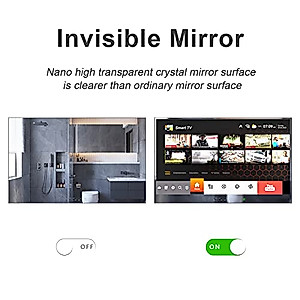 Soulaca Smart 27 inches Touchscreen Bathroom Magic Mirror TV for SPA Hotel Advertising Waterproof Television WiFi Bluetooth