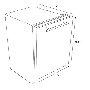 ZLINE 24 in. Top Control Dishwasher in Stainless Steel with Stainless Steel Tub