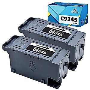 C9345 Ink Maintenance Box, C12C934591 Waste Ink Collector for EcoTank Pro ET-5880 ET-5850 ET-5800 ET-16600 ET-16650 Workforce Pro WF-7820 WF-7840 ST-C8000 Printer - 2 Pack, Remanufactured