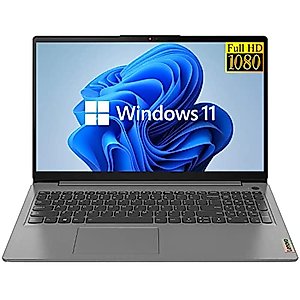 Lenovo IdeaPad 3 Laptop, 15.6" FHD Anti-Glare Display, Intel Core i3-1115G4 Processor, Intel UHD Graphics, Fingerprint Reader, Remote Work Ready, Grey, Windows 11 Home in S Mode(20GB RAM | 1TB SSD)
