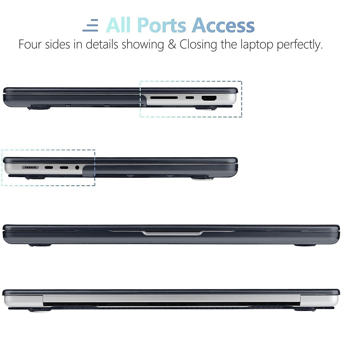 MEEgoodo Case for M3 MacBook Pro 16 inch Case 2023 2021 Released A2991 A2780 A2485 M2 M1 Pro/Max Chip, Laptop Hard Shell Case with Keyboard & Camera Cover Compatible with MacBook Pro, Clivia