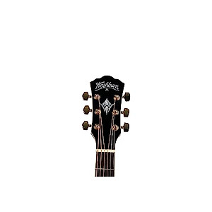 Washburn Festival Series 6 String Acoustic Electric Guitar, Right, Koa Burst, Cutaway Mini Jumbo (EA55G-A)