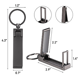 3 Pieces Purse Hook for Table Instant Bag Hook Hanger, Handbag Table Holder Hanger Set Mobile Phone Holder Foldable Women's Handbag Storage Stylish Swivel Hanger for Desk (Silver, Gun-Black, Gold)
