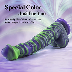 11.5" Huge Giant Dildo, Big Monster Dildo Silicone Large Thick Dildo with Strong Suction Cup, Purple Realistic Lifelike Dildo Fake Penis for Advanced Player, Anal Adult Sex Toys for Women Men…